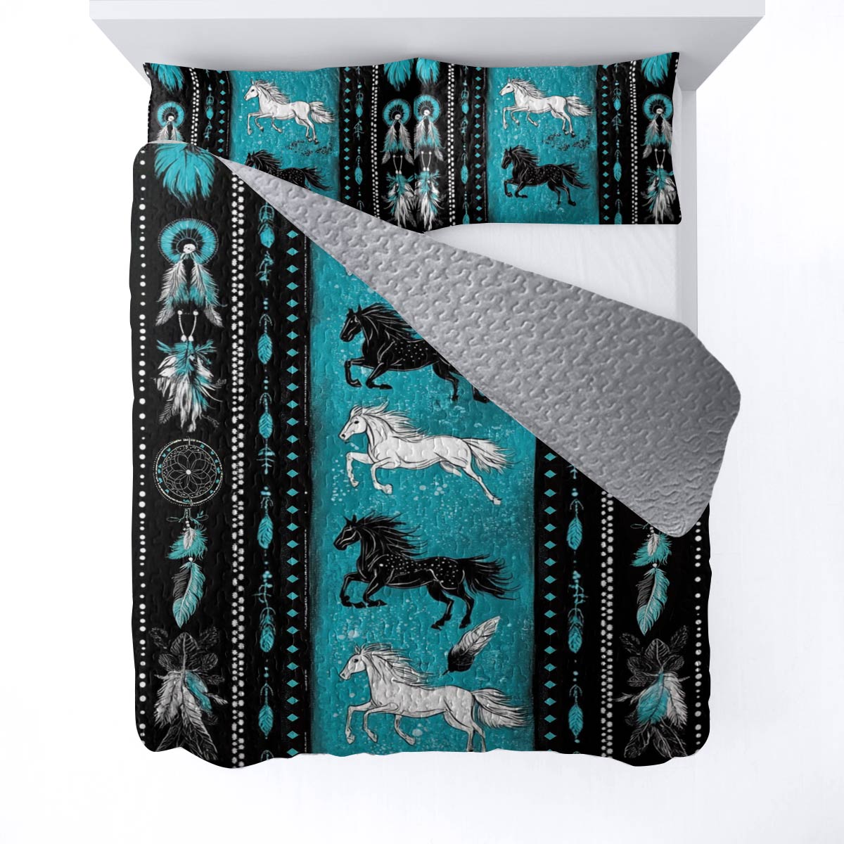 Lorva All Season Quilt 3-Piece Set Dreamcatcher Run