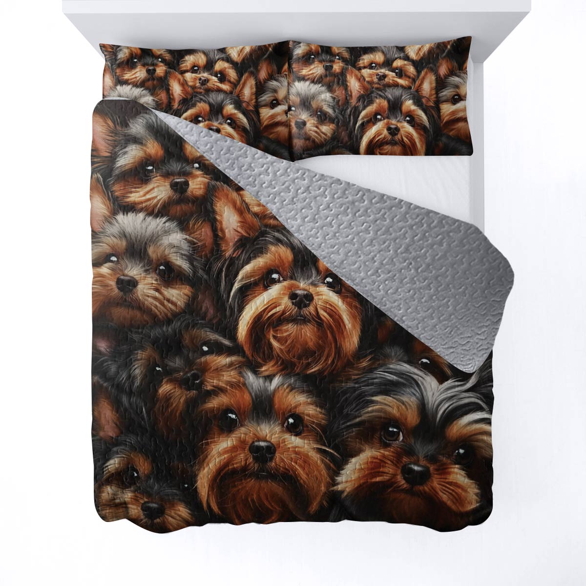 Lorva All Season Quilt 3-Piece Set Yorkie Overload